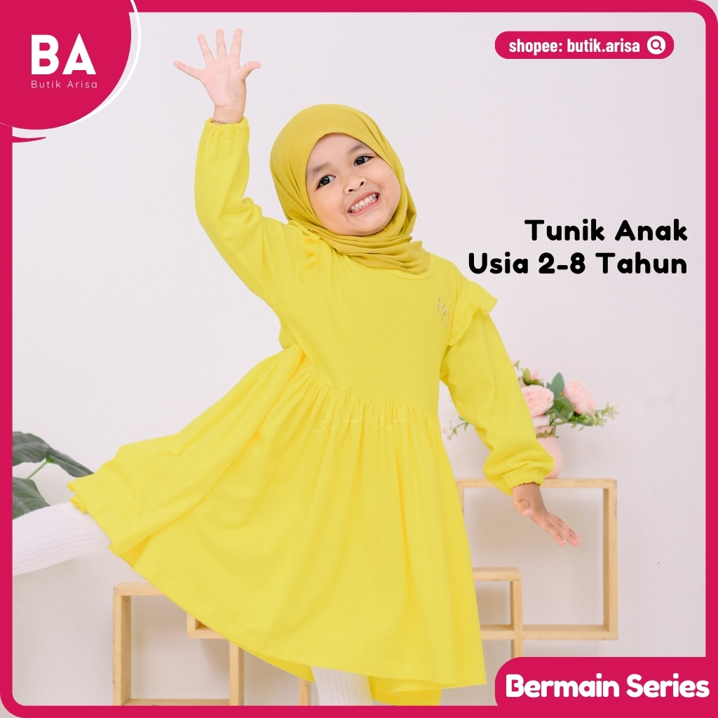 Jual Tunik Anak Perempuan Baju Atasan Tunic 5 3 4 Tahun Balita 6 7 8 Th ...