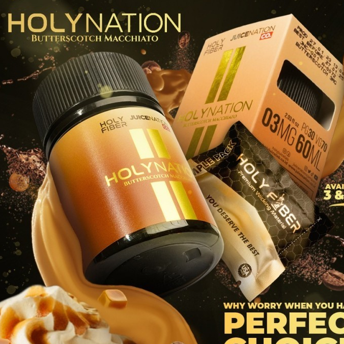 Jual HOLYNATION BUTTERSCOTCH MACCHIATO 60ML ORIGINAL JNC - LIQUID HOLY ...