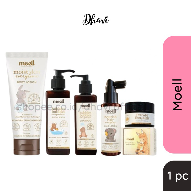 Jual MOELL Bubbles Everywhere Shampoo Body Wash Lotion Hair Sunscreen ...