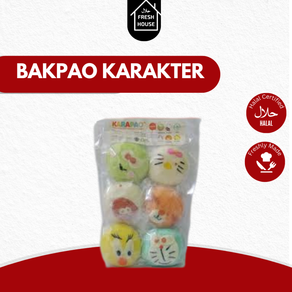 Jual BAKPAO MINI KARAKTER LUCU KARAPAO CEMILAN MANIS ISI 6 PCS | Shopee ...