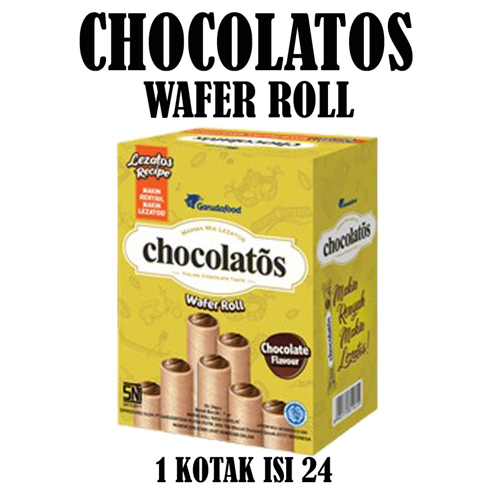 Jual CHOCOLATOS WAFER ROLL KOTAK ISI 24 | Shopee Indonesia