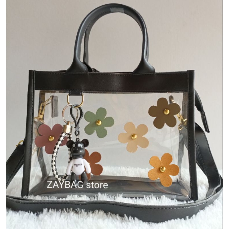 Jual Tas Mika Transparan Pvc Tebal Model terbaru tas Wanita kekinian ...