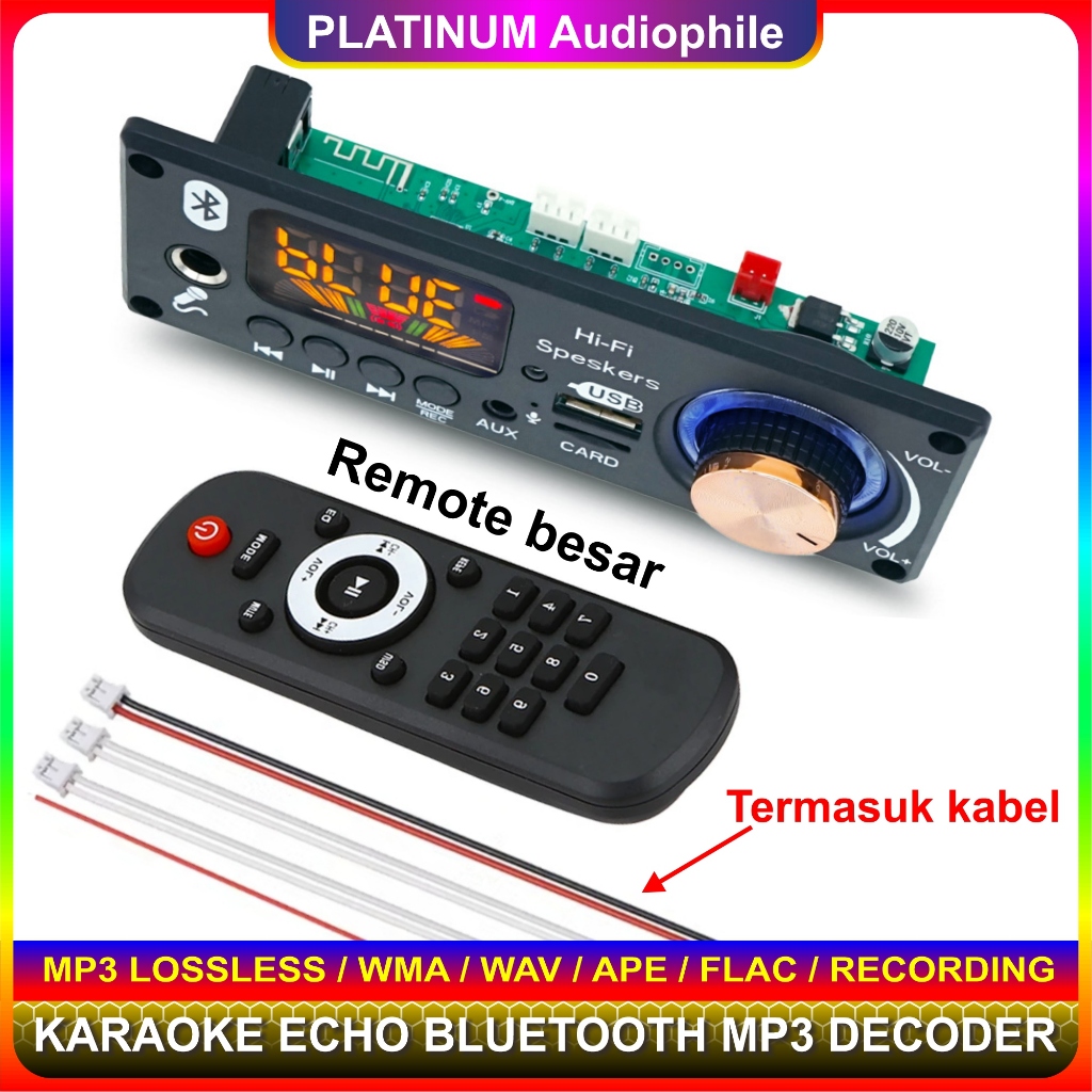 Jual Modul MP3 Decoder Bluetooth Karaoke echo Recording Multimedia ...