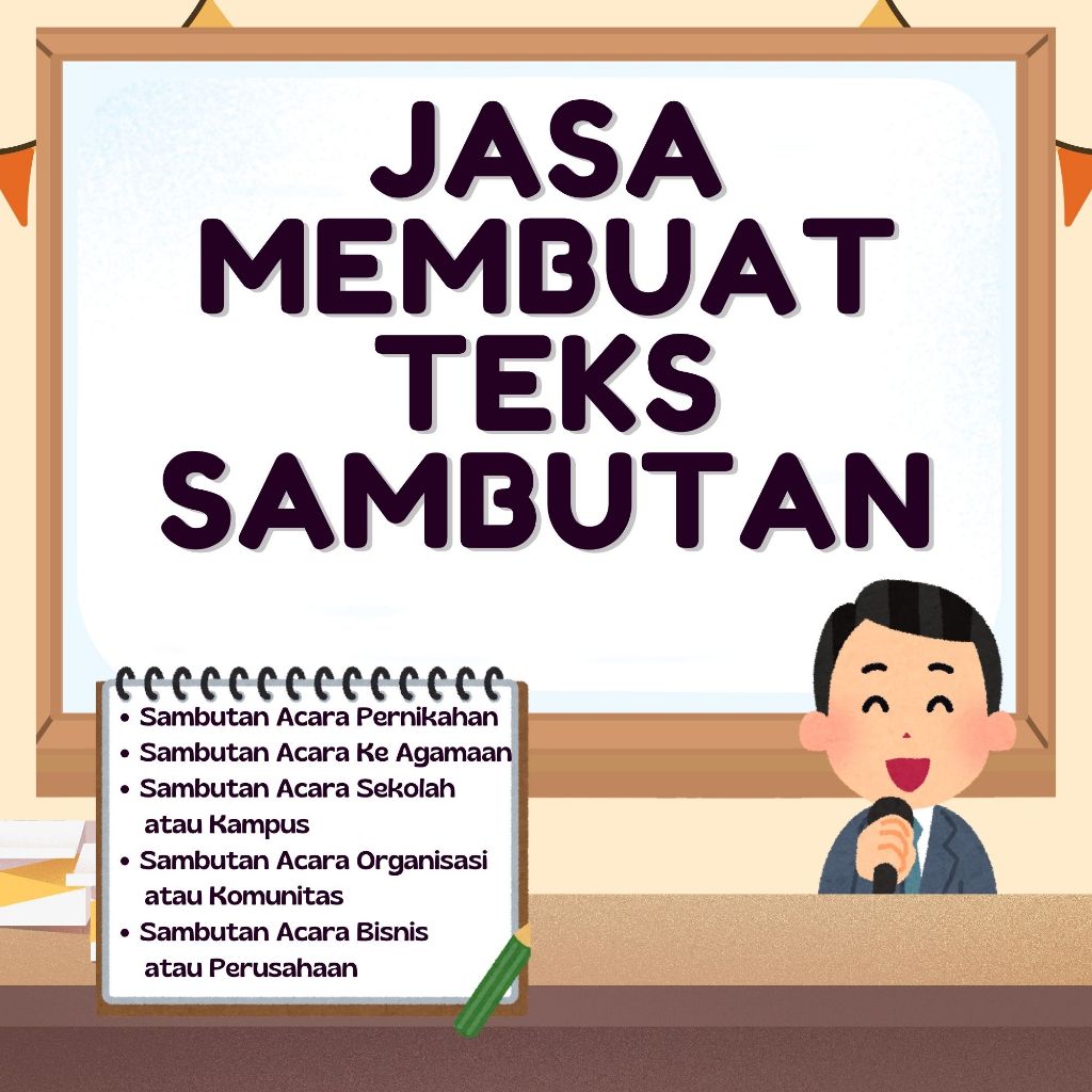 Jual Jasa Membuat Teks Sambutan Untuk Berbagai Acara | Shopee Indonesia