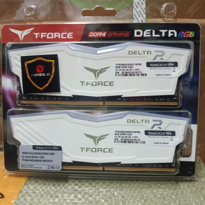 Jual Ram Team Group T-Force Delta RGB 16GB DDR4 3200MHz Kit 8GB X2 ...