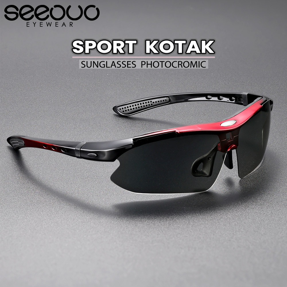 Jual Seeouo Sunglasses Polarized Photocromic Lens Kacamata Olahraga Anti Silau Anti UV 400 Model ...