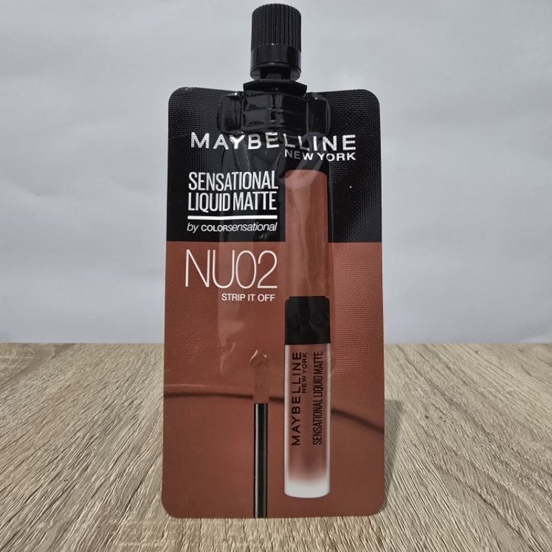 Jual [Original, NU02] Maybelline Sensational Liquid Matte Lipstick NU02 ...
