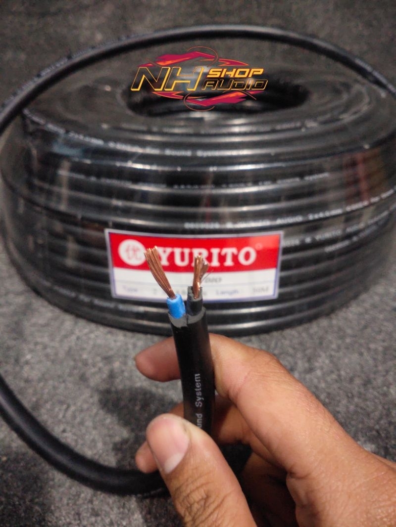 Jual Kabel Serabut Audio NYYHY Yurito 2x4mm Meteran / 1Meter 2x4mm 2x4 ...