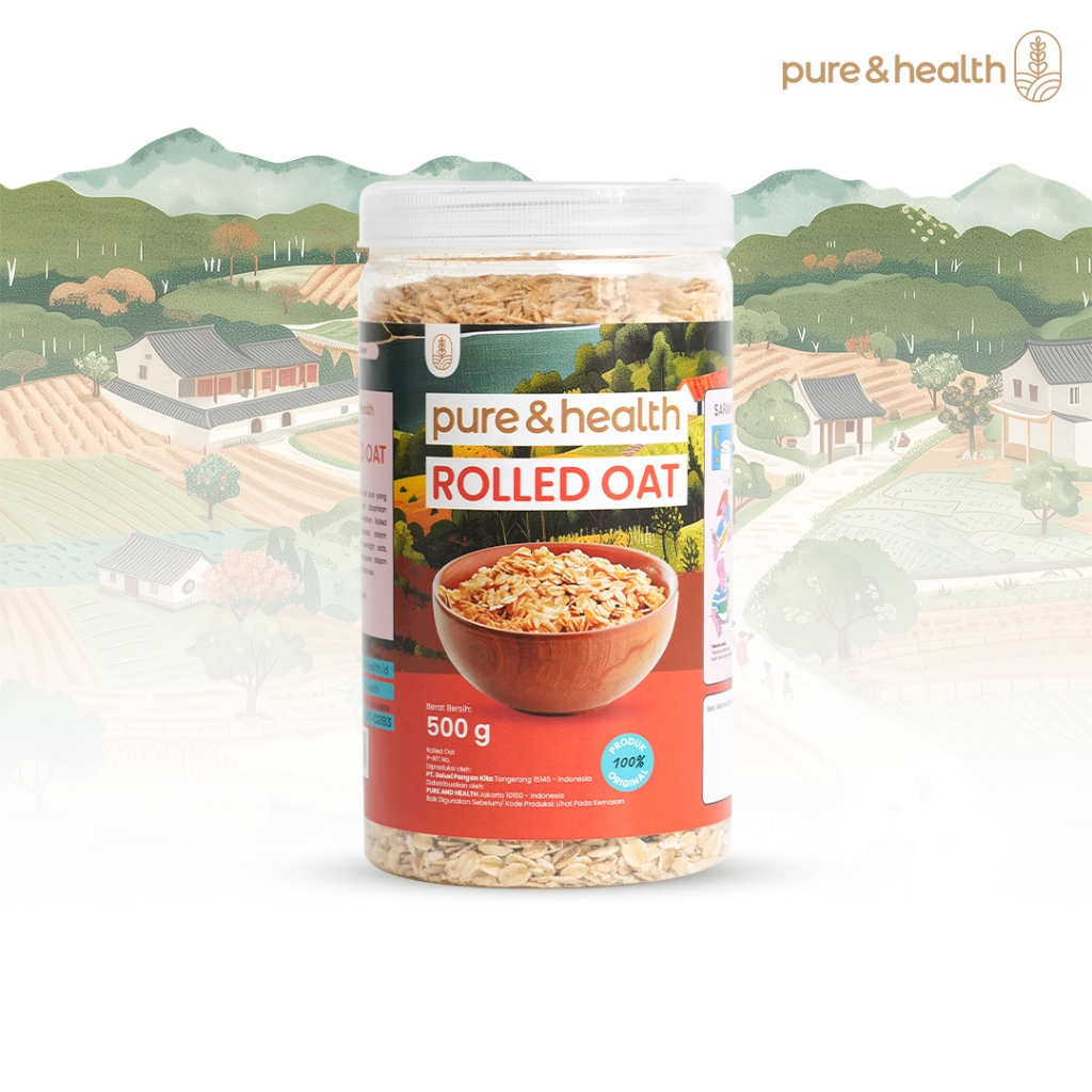 Jual Rolled Oat Premium 500 Gram Pure and Health | Shopee Indonesia