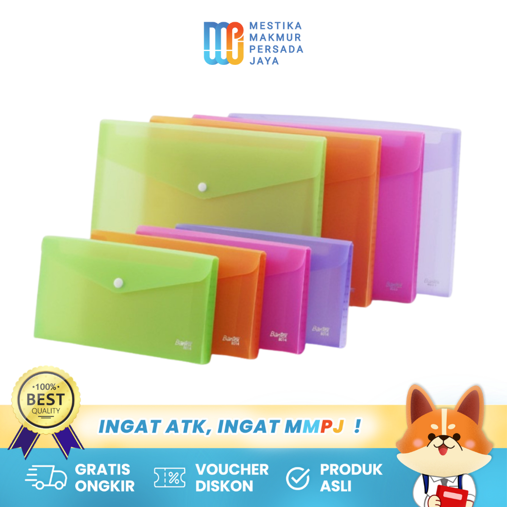 Jual Bantex Polly Wallet - Tempat Dokumen A4/F4 dengan Divider ...