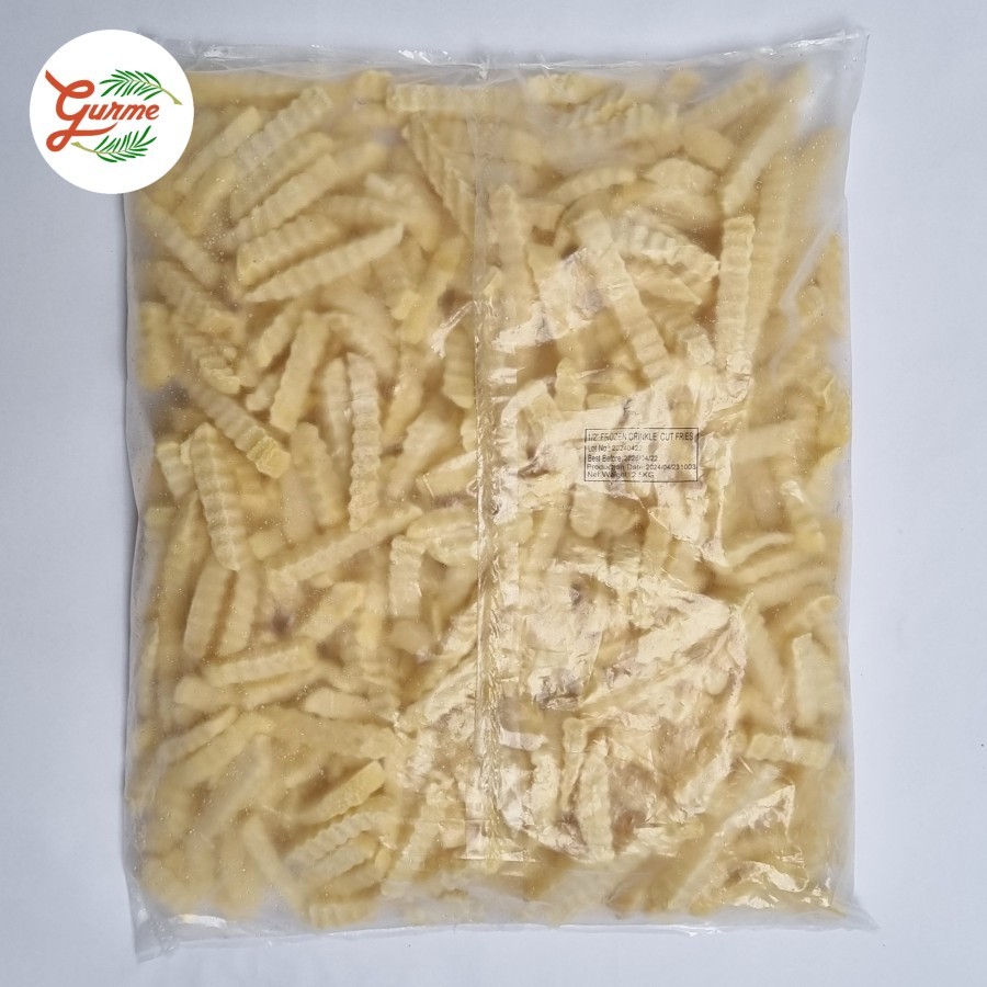 Jual Kentang Goreng Crinkle Cut Beku Frozen Fries 2,5 kg | Shopee Indonesia