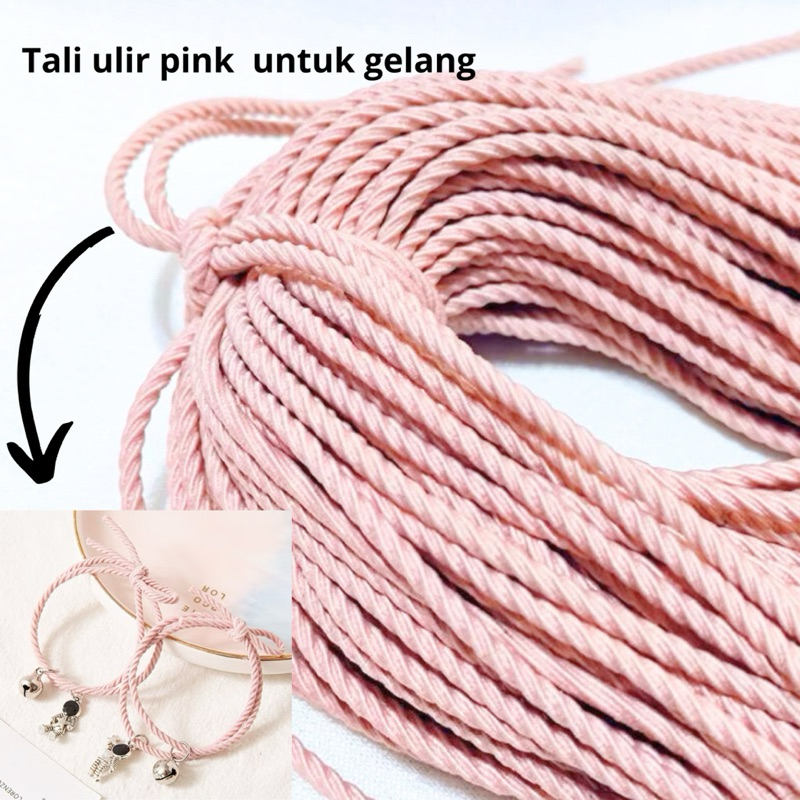 Jual 5 meter tali ulir untuk gelang / Tali gelang elastis / Ecer tali ...
