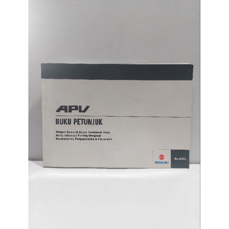 Jual BUKU MANUAL BOOK BUKU PEDOMAN PEMILIK MOBIL SUZUKI APV ARENA ...