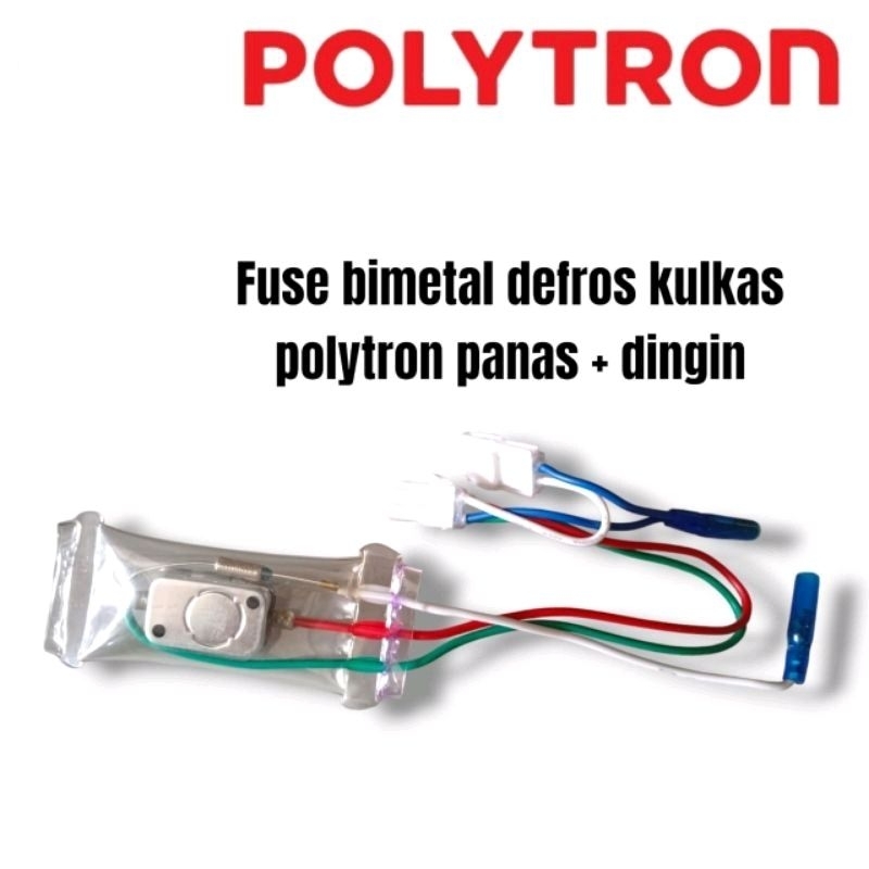 Jual Fuse Bimetal defros Fuse panas Kulkas Polytron 2 pintu | Shopee ...