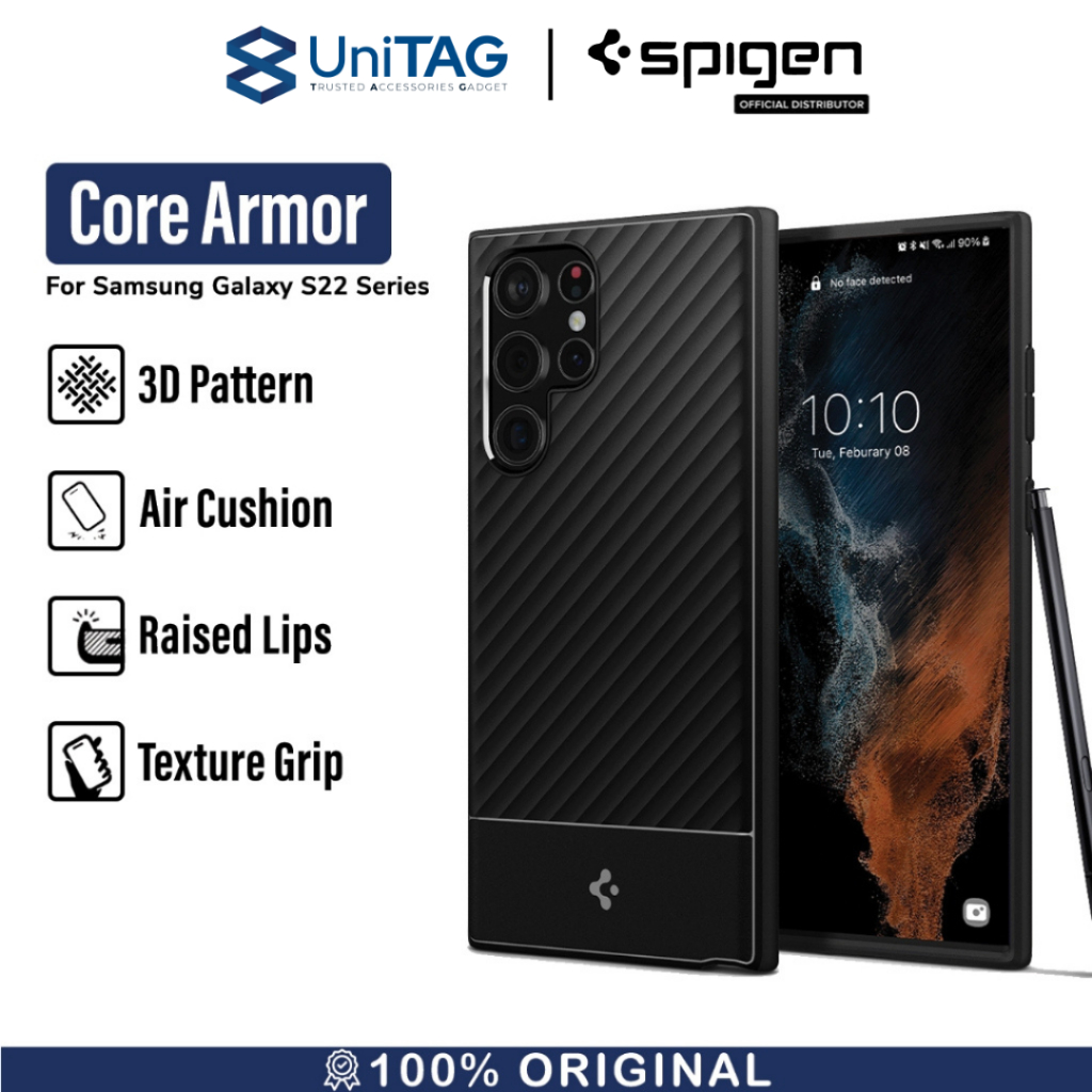 Jual Case Samsung Galaxy S22 Ultra Plus Spigen Core Armor Anti Slip Casing | Shopee Indonesia