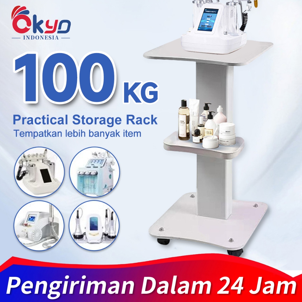 Jual Trolley facial Bahan Plexiglass Troli Anti Pecah untuk Klinik dan ...