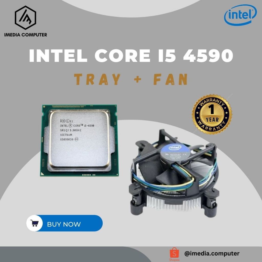 Jual PROCESSOR INTEL CORE I5 4590 TRAY + FAN SOCKET 1150 | Shopee Indonesia