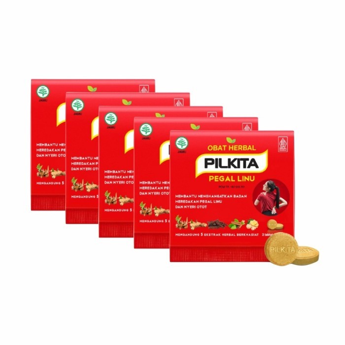 Jual PILKITA Obat Pegal Linu Pack Isi 5 Strip / 1 Strip @ 2 Tablet ...