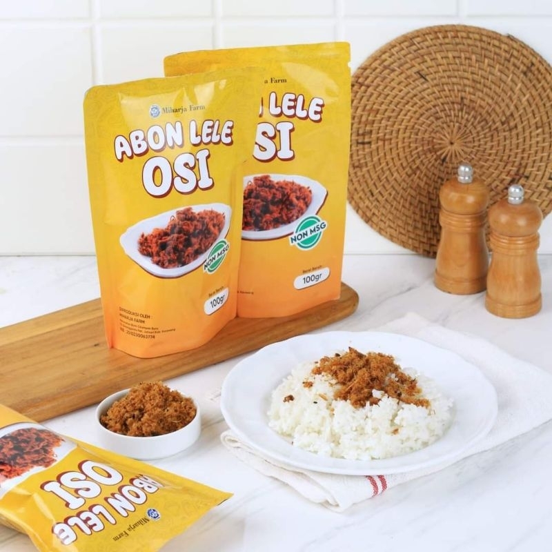 Jual OSI Abon Lele Kemasan Pouch 100 gram | UMKM KARAWANG | Shopee ...