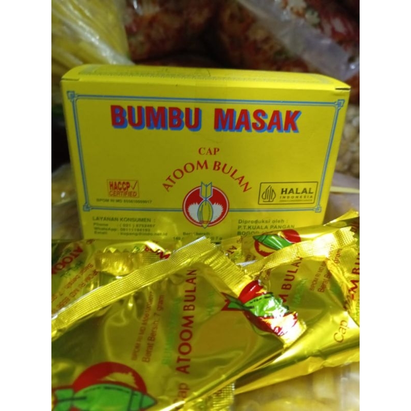 Jual ATOM BULAN BUMBU MASAK 1BOX ISI 20pcs | Shopee Indonesia