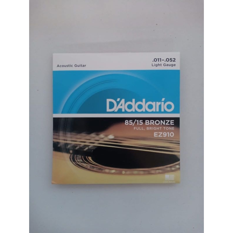 Jual Senar Gitar D'Addario Akustik String 011 EZ910 Satu Set | Shopee ...
