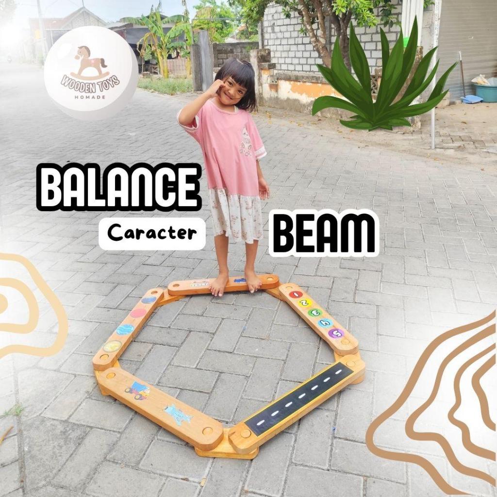 Jual Wooden Toys - Papan Titian Anak Dari Kayu Balence Beam Carakter ...