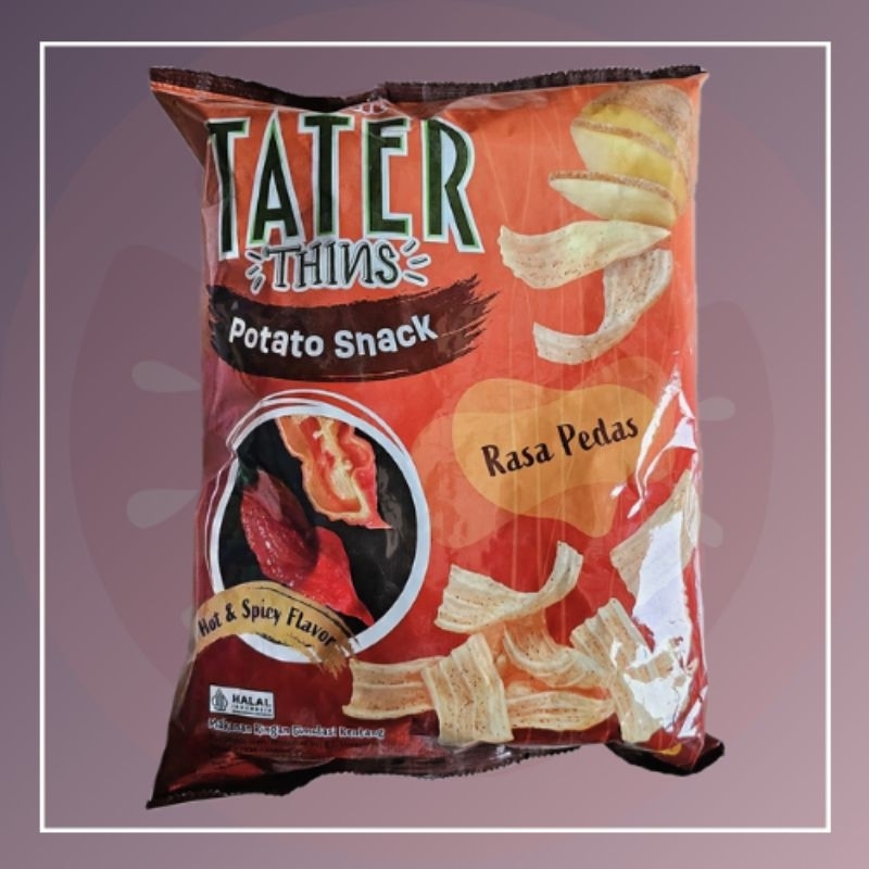 Jual Oishi Tater Thins Pedas 100gr | Oishi Tater Pedas | Shopee Indonesia