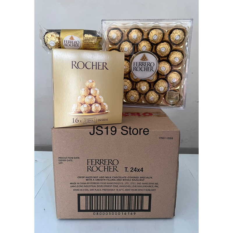 Jual Ferrero Rocher Premium Chocolate Coklat isi 24 Pcs T24 isi 3 Pcs ...