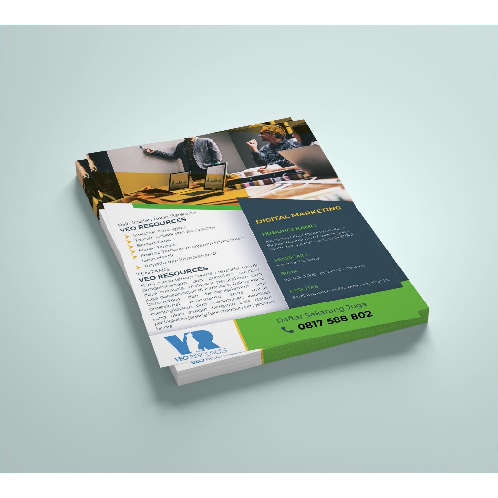 Jual Paket Brosur / Cetak Brosur Ukuran A5 Bahan AP 150 - Cetak 1 dan 2 Sisi - Isi 500 Lmbr ...