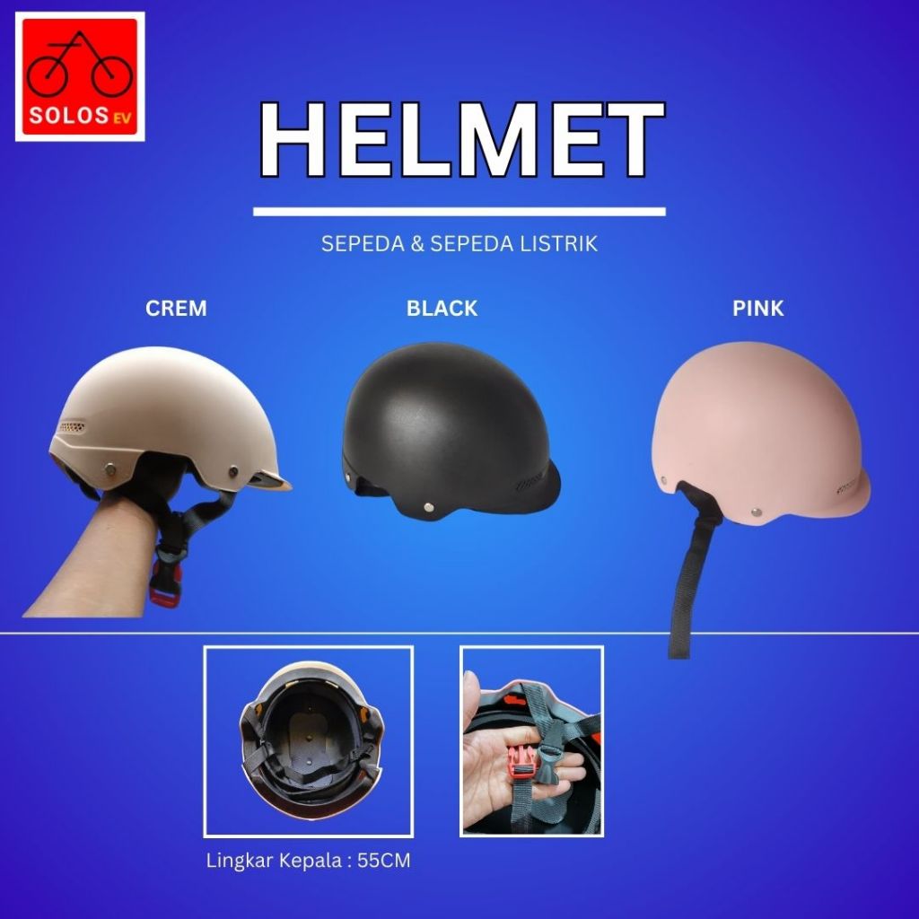Jual Helm Sepeda Listrik & Sepeda Ontel Ukuran Dewasa | Shopee Indonesia