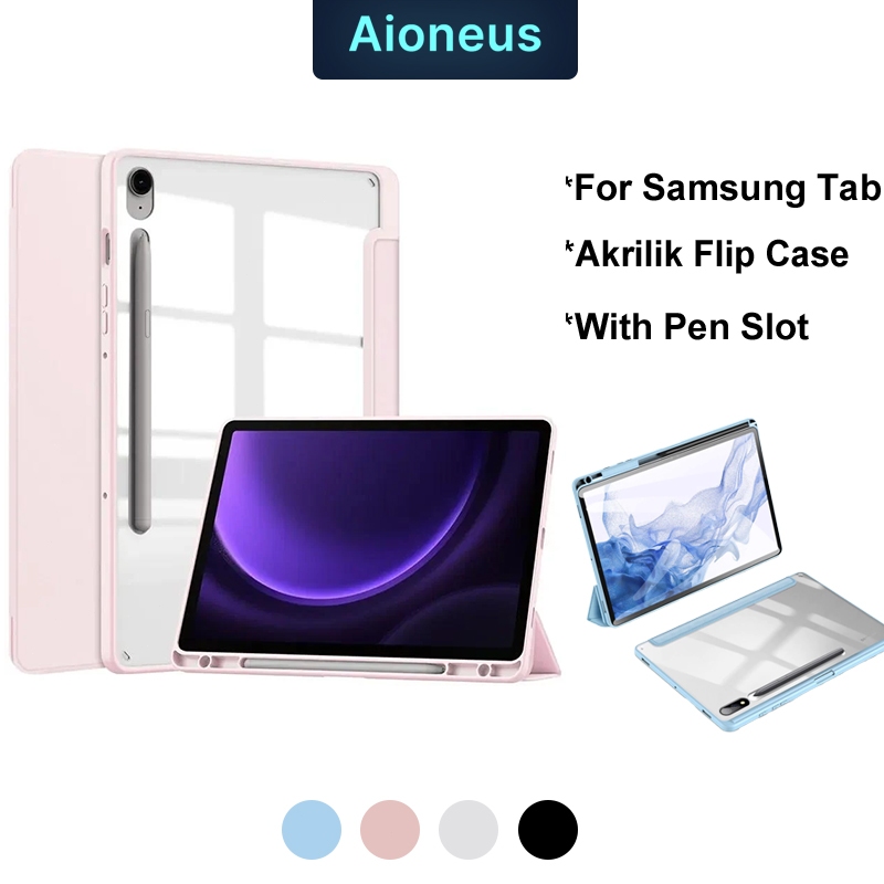 Jual Case Samsung Tab A9 A9Plus S9 S9FE S6 LITE Acrylic Case Samsung ...