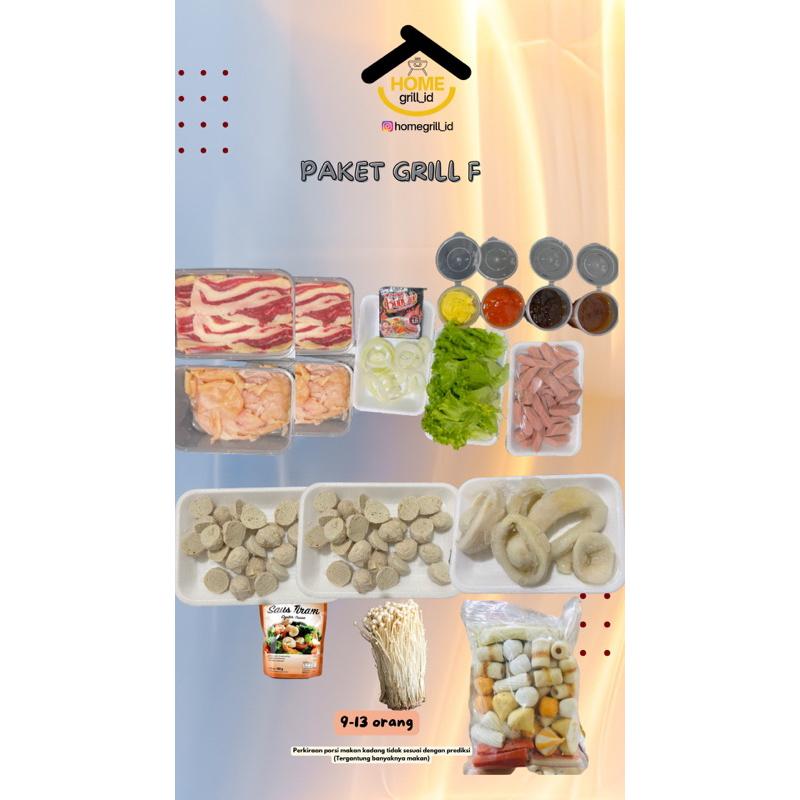 Jual PAKET GRILL F (KHUSUS GOSEND) / bahan grill / ngegrill | Shopee Indonesia