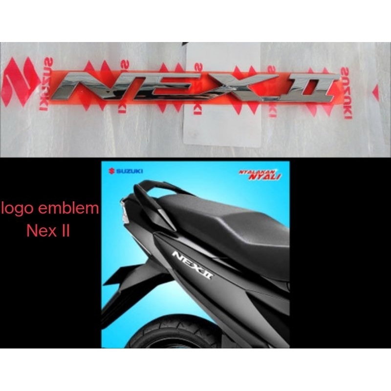 Jual logo emblem Crome Suzuki NEX NEX II TWO ORI SGP | Shopee Indonesia