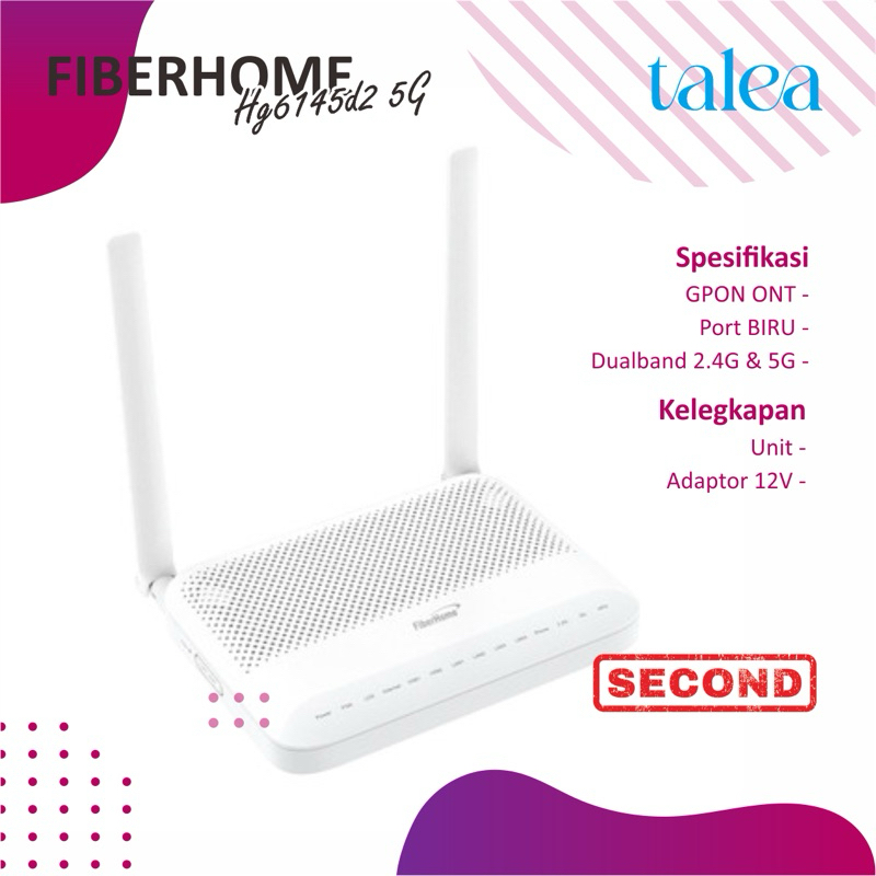 Jual ONT FIBERHOME HG6145D2 Dualband + Adaptor | Shopee Indonesia