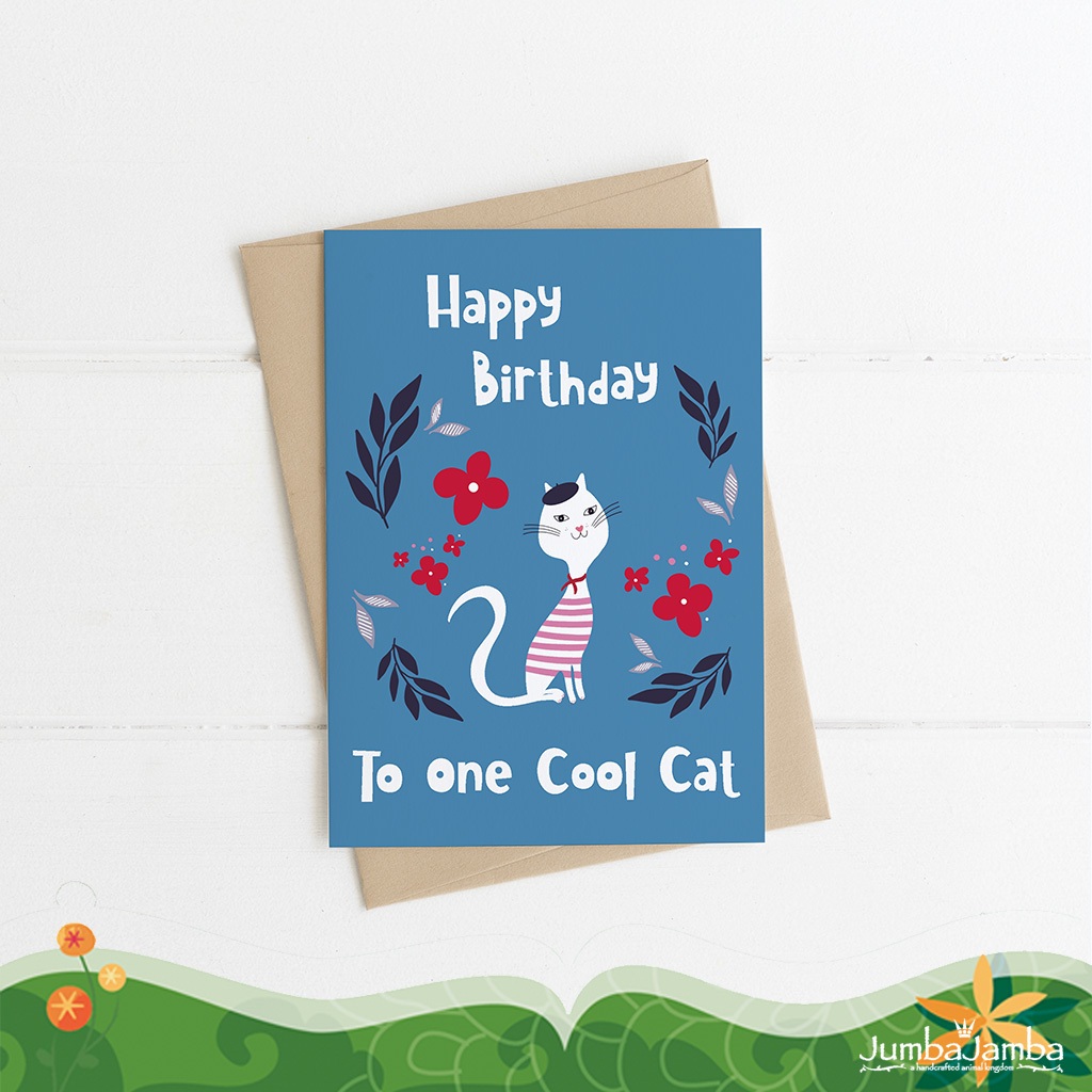 Jual Kartu Ucapan Selamat Ulang Tahun A6 Kertas Linen - Jumba Jamba ...