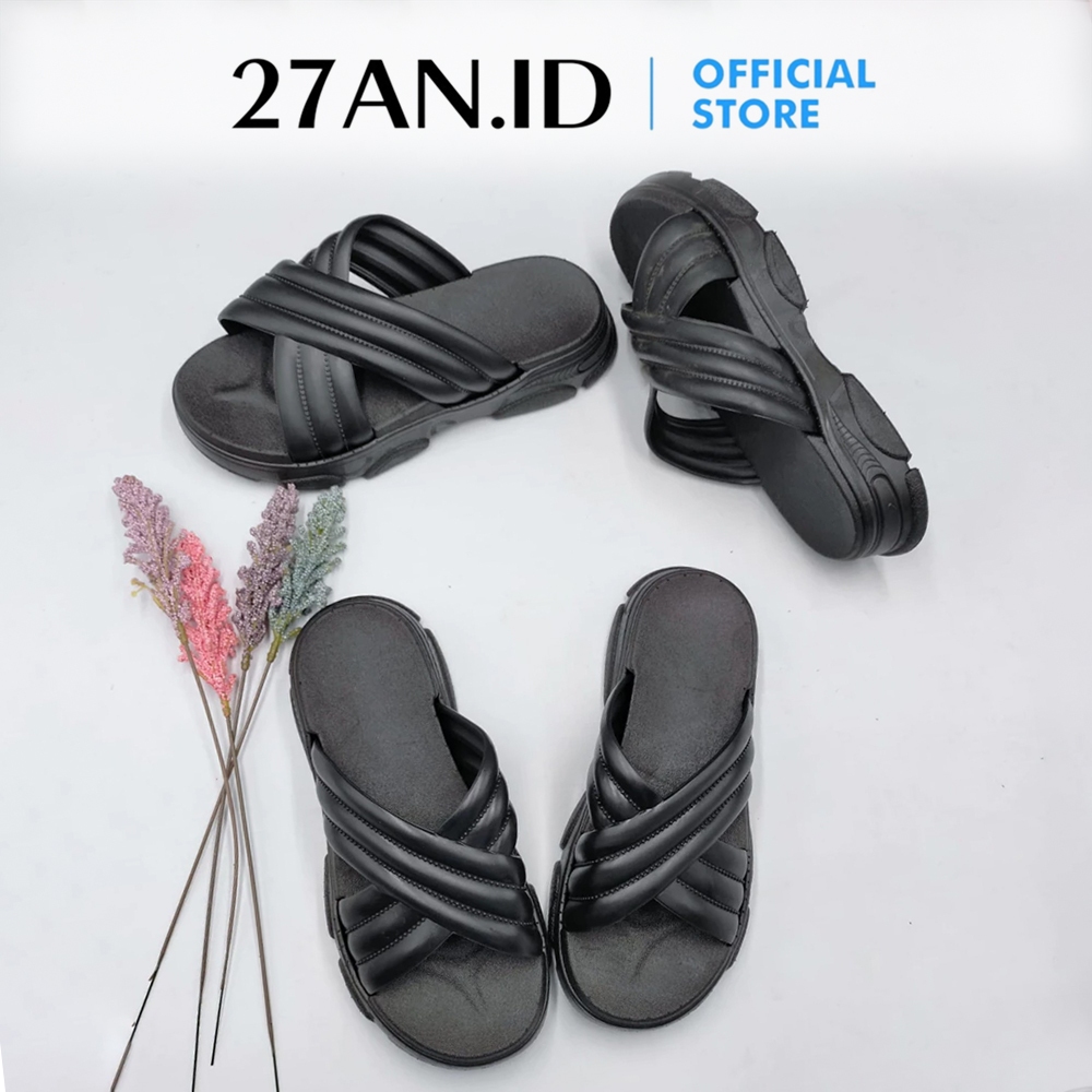 Jual ( 27AN.ID ) Sandal Karet Wanita Model Tali Silang EW10 Sendal ...