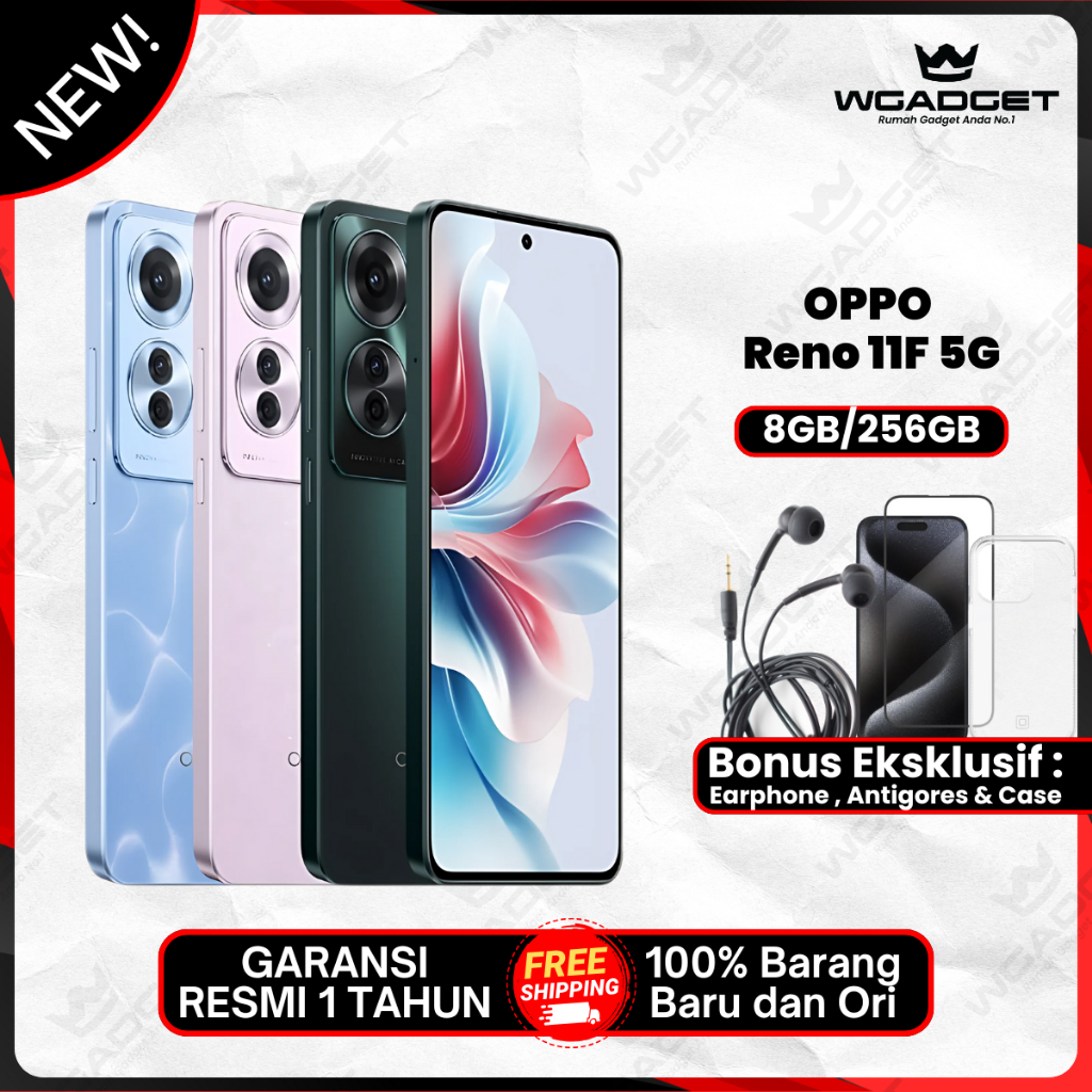 Jual Oppo Reno 11 F 5G [8/256 GB] NFC Garansi Resmi | Shopee Indonesia