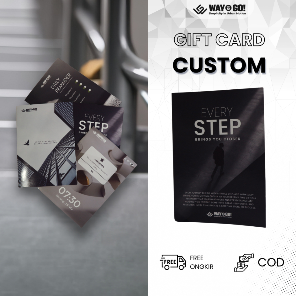 Jual Way&Go! Gift Card Kartu Ucapan Greeting Card Hampers Custom Ucapan ...