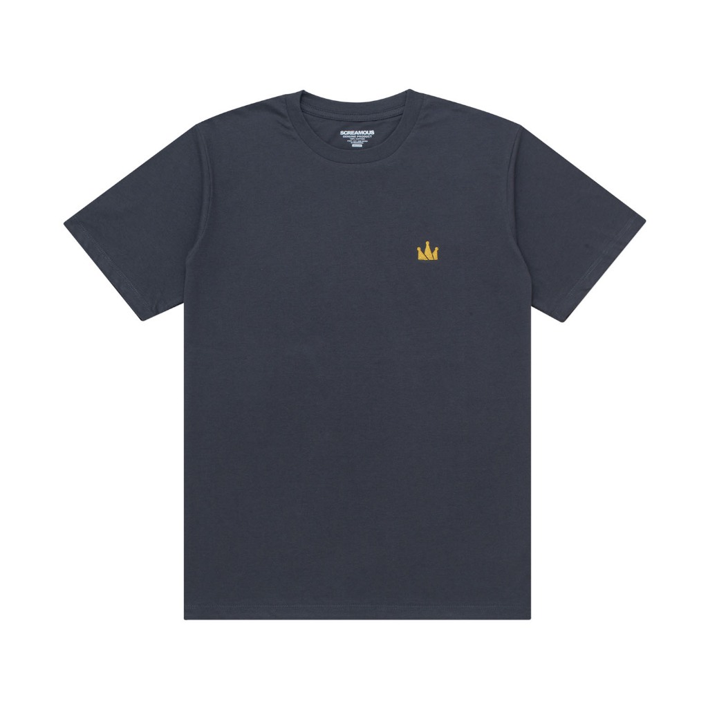 Jual Screamous Kaos T-Shirt CROWN LOGO SS CHARCOAL | Shopee Indonesia