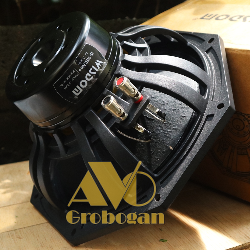 Jual Speaker Wisdom D10C Neo Spiker Komponen 10 Inch Magnet Neodymium Bonus Packing Kayu ...