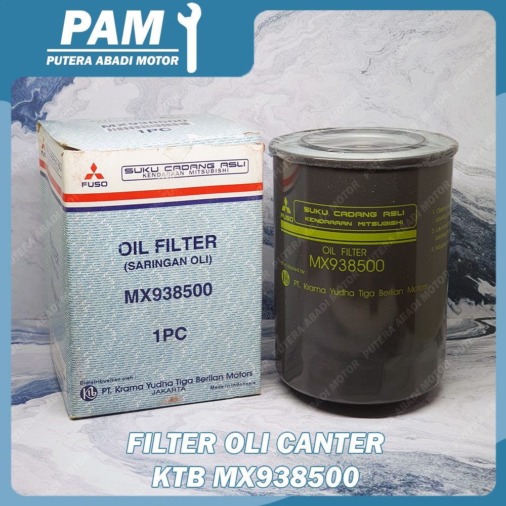 Jual Filter Oli Mitsubishi Canter / Uero4 ASLI KTB MX938500 Oil Filter ...
