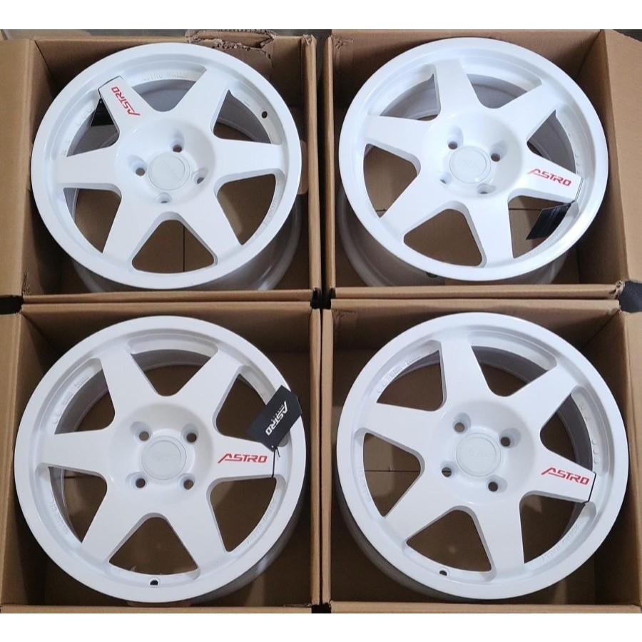 Jual Velg Mobil Astro Rally Ring 15x7.0 PCD 4x100 ET 38 White | Shopee ...