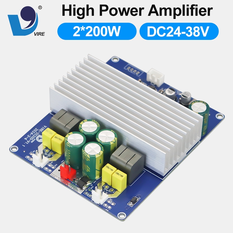 Jual Amplifier penguat Speaker Audio Stereo daya tinggi 2*200W Kelas D ...