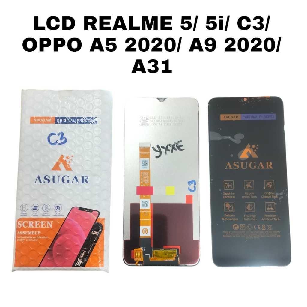 Jual LCD + TOUCHSCREEN OPPO A5 2020/ A9 2020/ A31/ REALME 5/ 5i/ C3 ASUGAR | Shopee Indonesia
