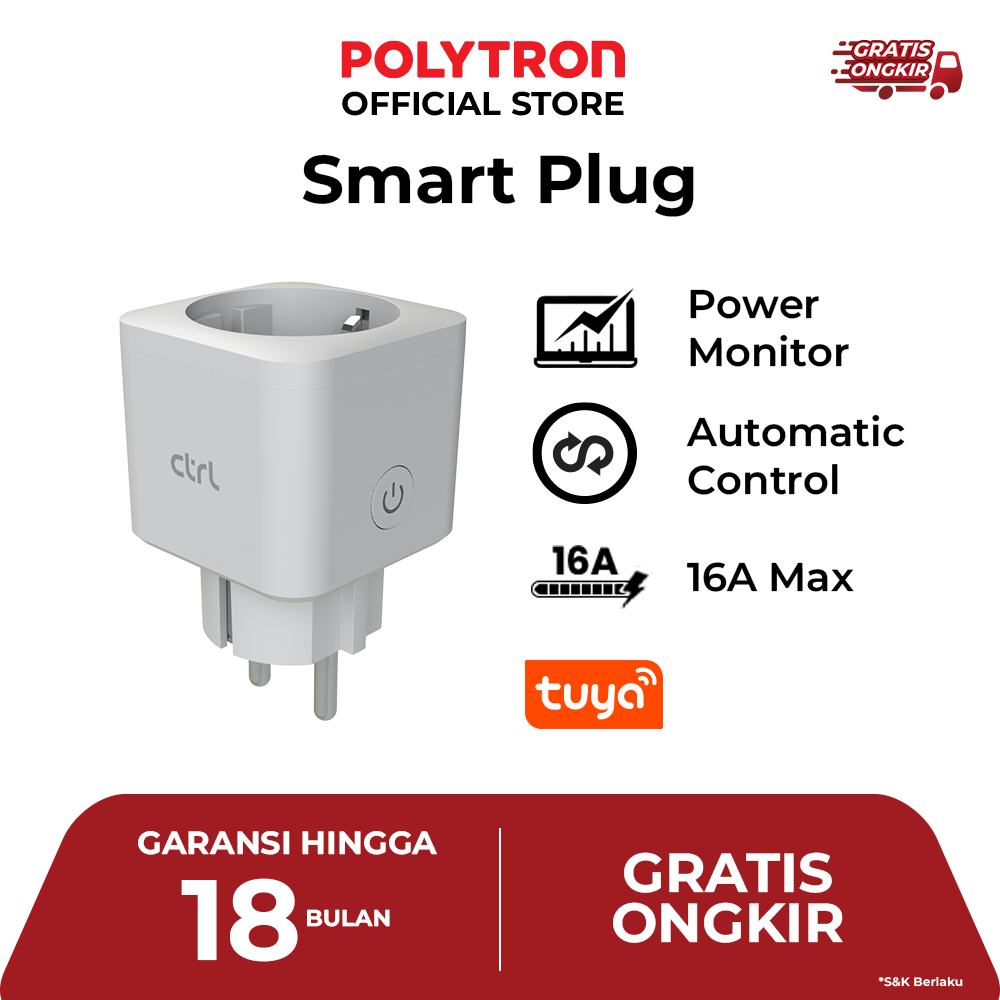 Jual CTRL Smart Plug WiFi 16A Power Monitor Steker Garansi Resmi 18 Bulan SP 16A11 | Shopee ...