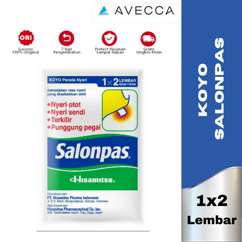 Jual Koyo Salonpas Ukuran Besar 1X2 Lembar - Isi 2 Lembar (N) / Pereda ...