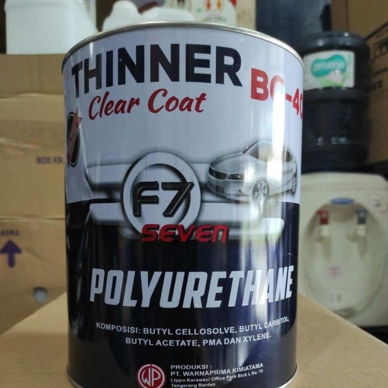 Jual THINER F7 BC-40 3LITER / THINER POLYURETHANE BC-40 / THINER F7 BC-40 | Shopee Indonesia