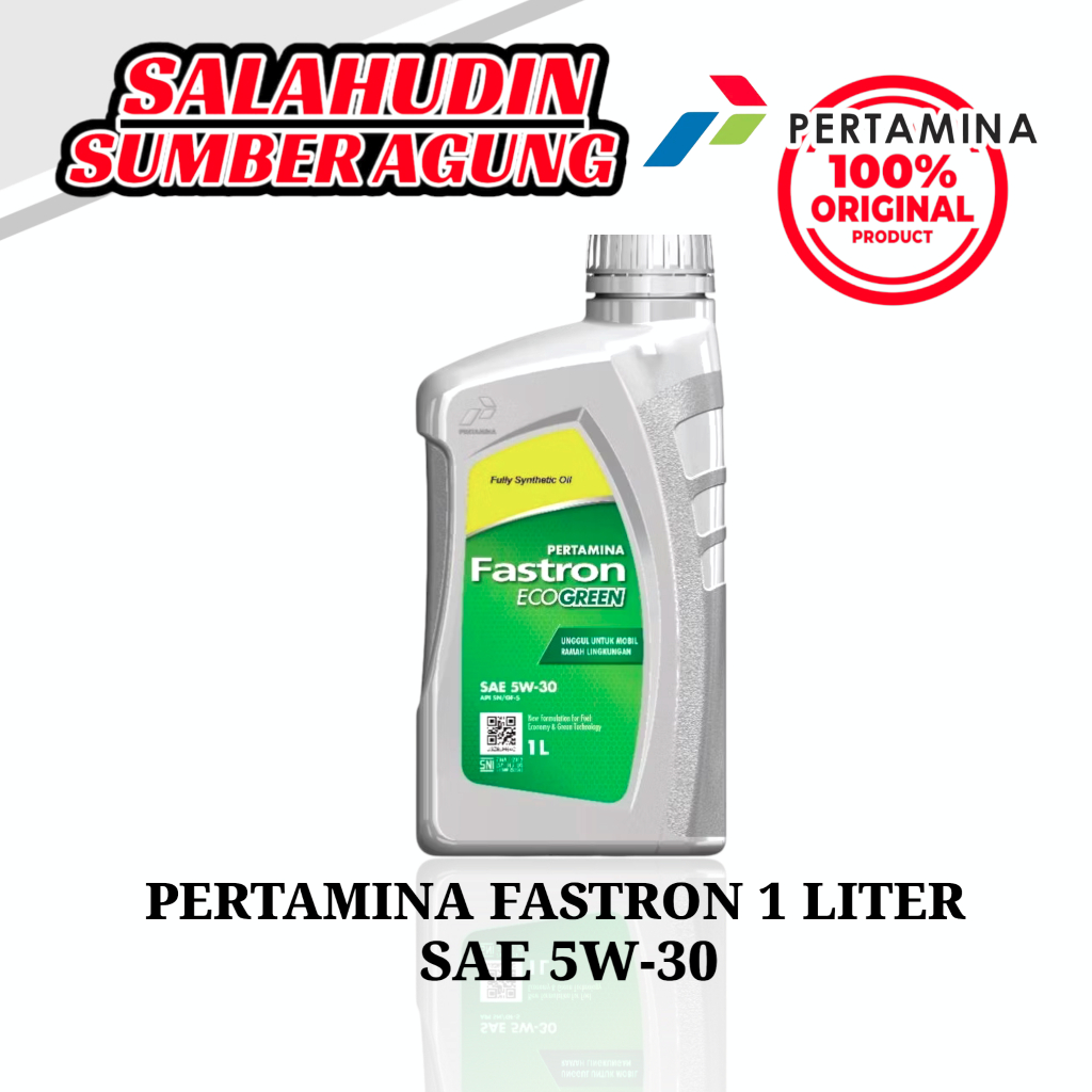 Jual Oli Pertamina Fastron EcoGreen 1 Liter Sae 5W-30 Jamin Original ...