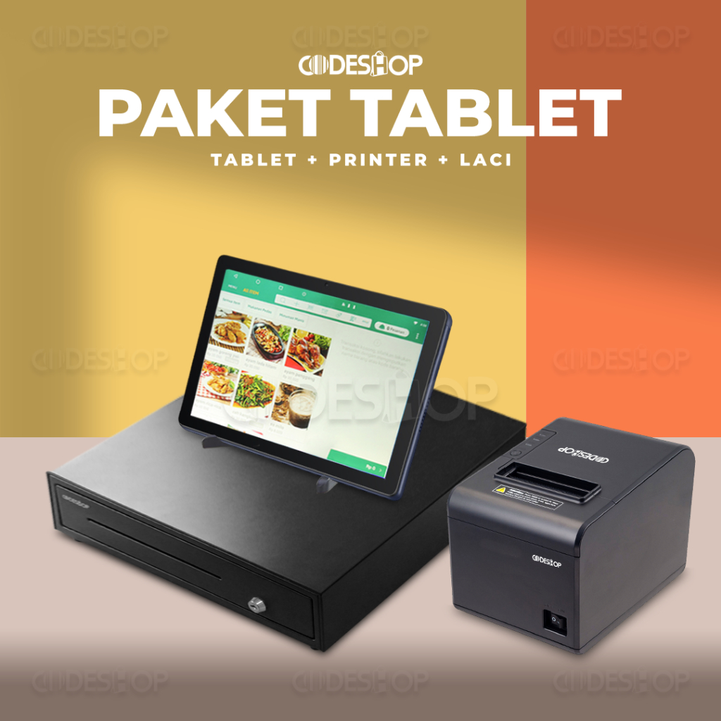Jual Paket Tablet Android Printer Thermal 80mm Cash Drawer Laci Kasir ...