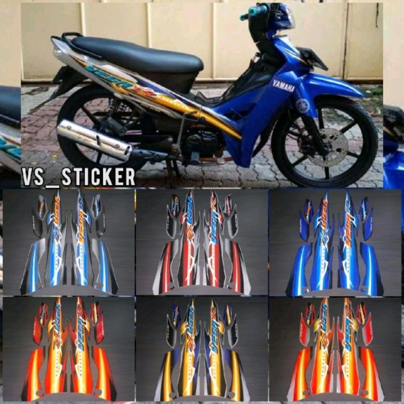 Jual STRIPING LIST STANDART MOTOR YAMAHA VEGA R 2007 BIRU HITAM SILVER ...